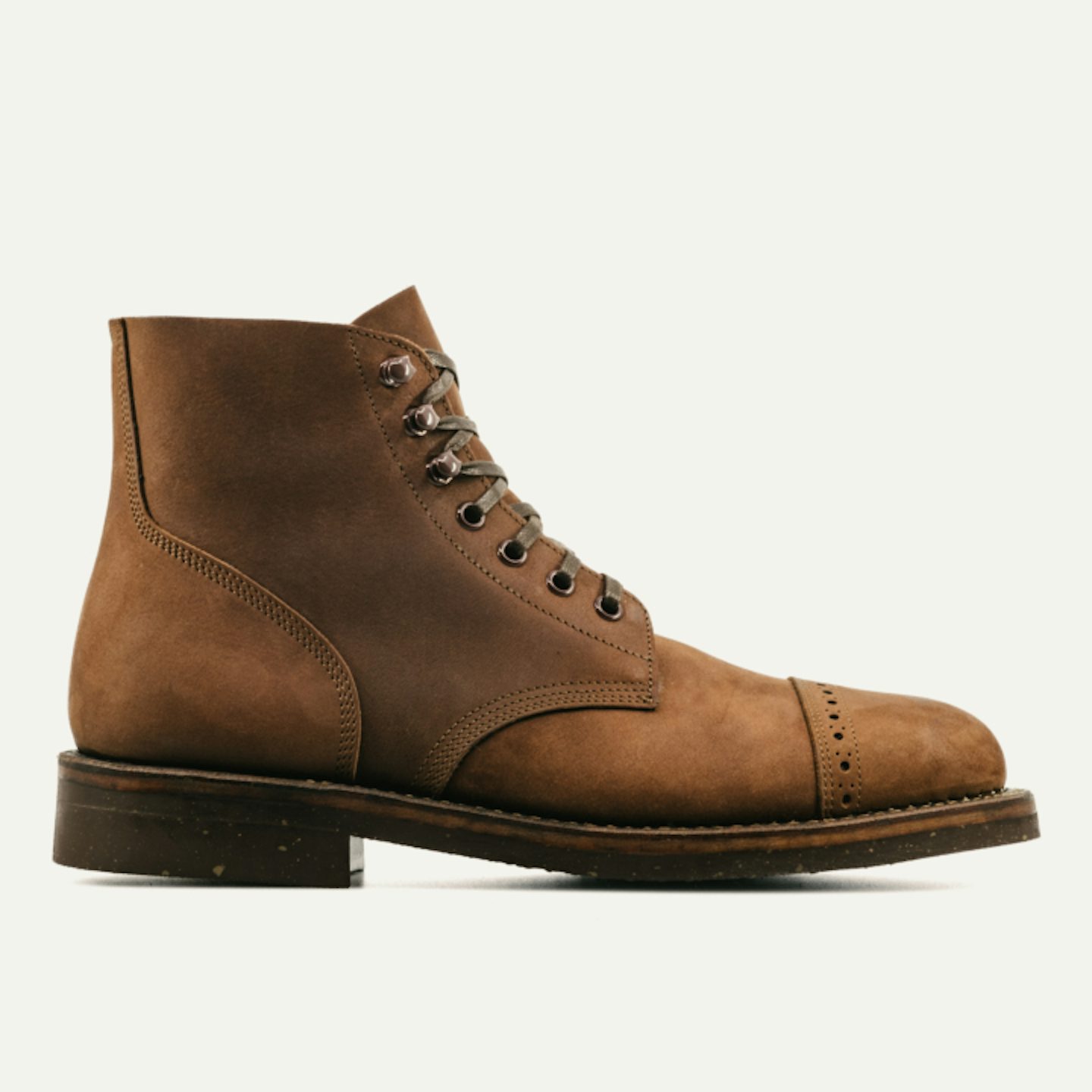 Cap-Toe Field Boot - Horween Tobacco Chamois, Vibram 700 Cork Sole ...