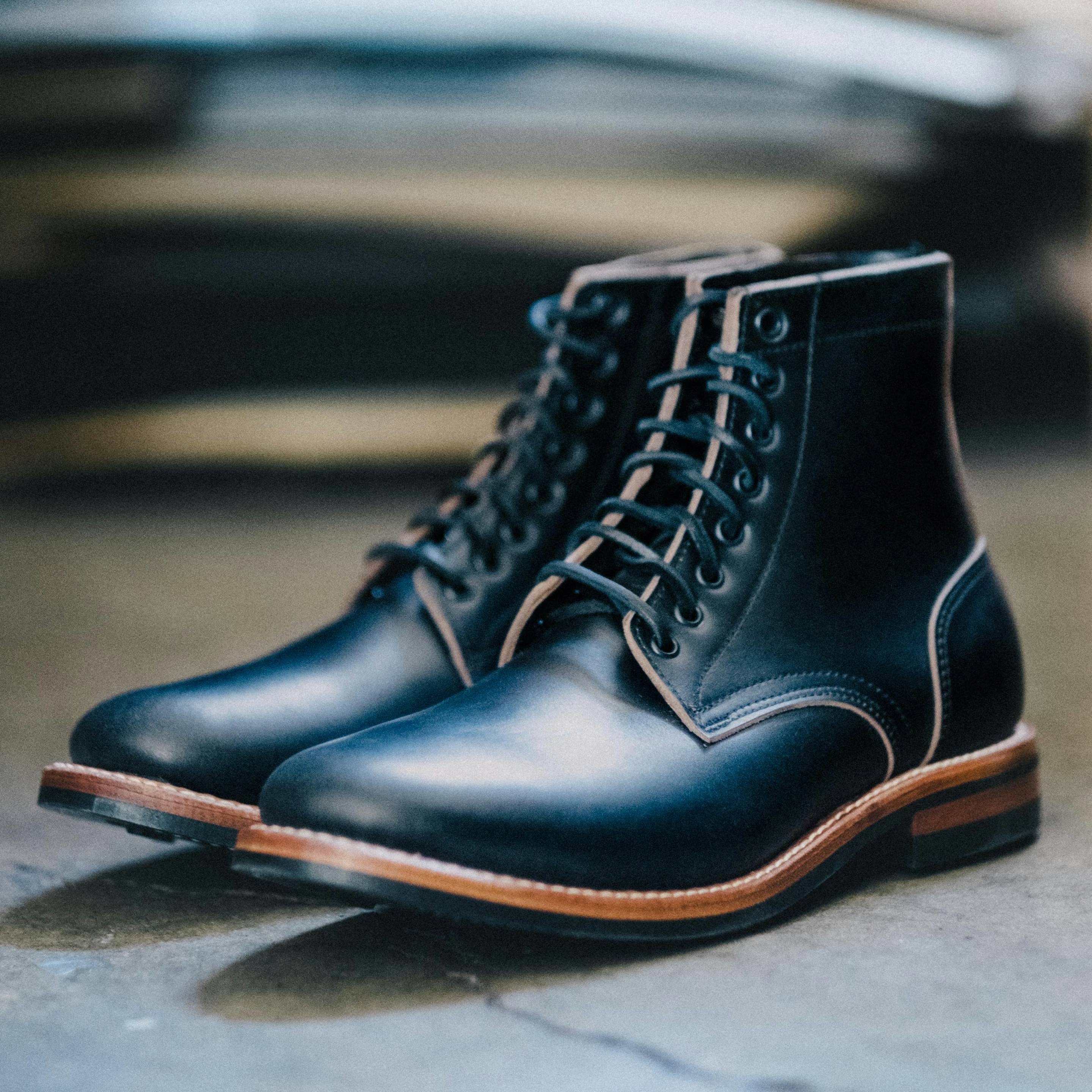 Trench Boot - Black Chromexcel, Dainite Sole - Made in USA | Oak Street ...