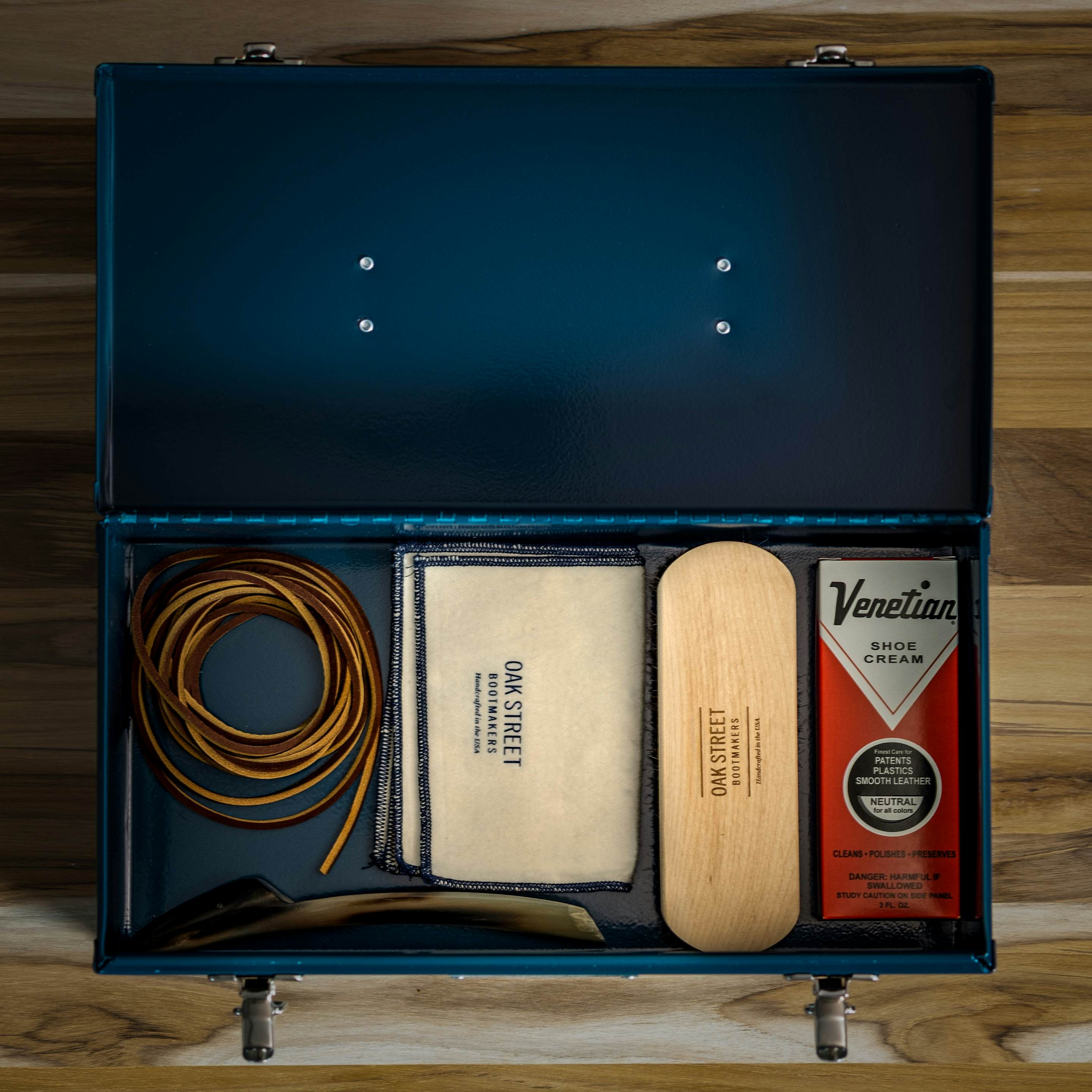 1950 Cobbler's Toolbox - Aegean Blue Cold Rolled Steel - Made in USA ...