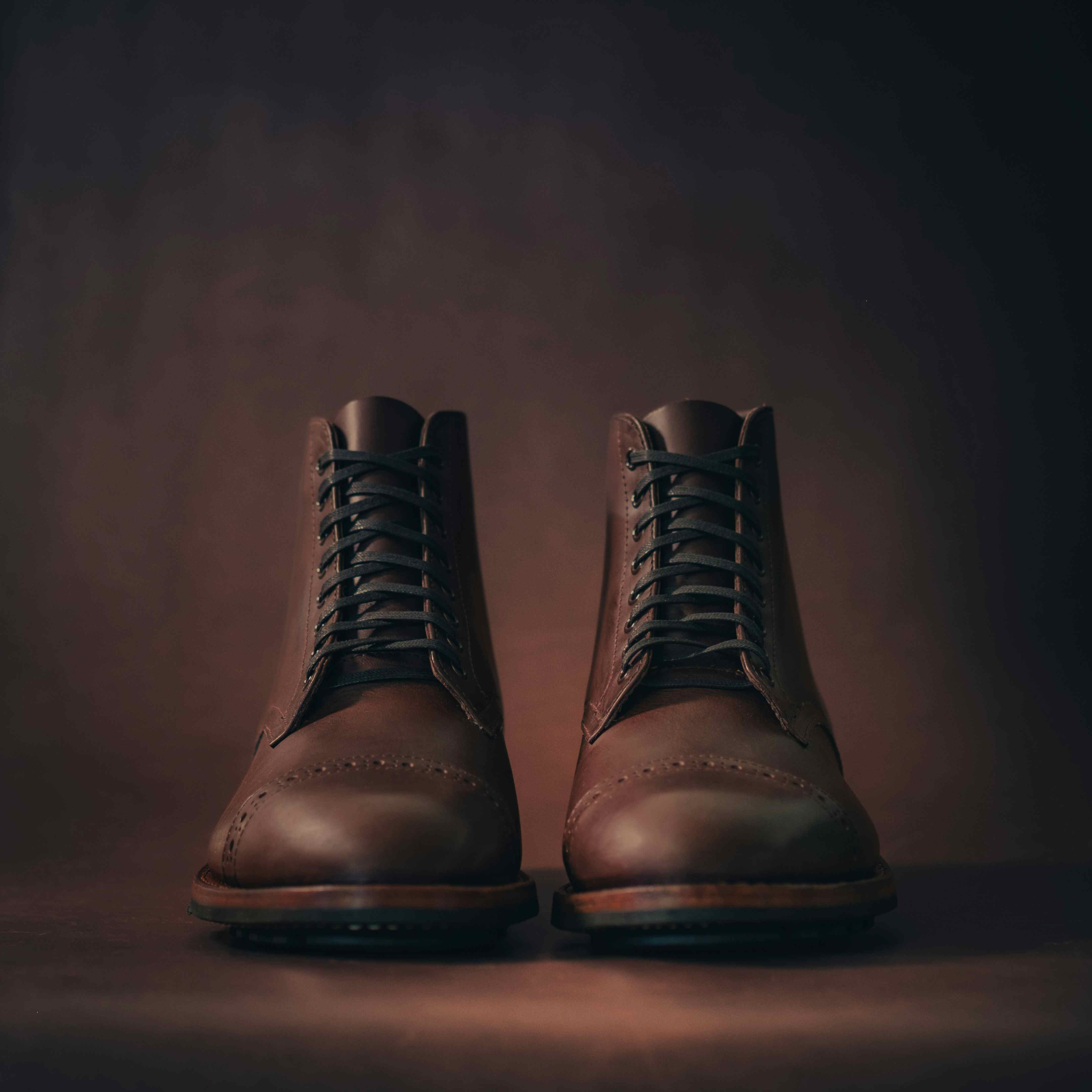 Cap-Toe Lakeshore Boot - Minerva Liscio Castagno, Dainite Ridgeway Sole ...
