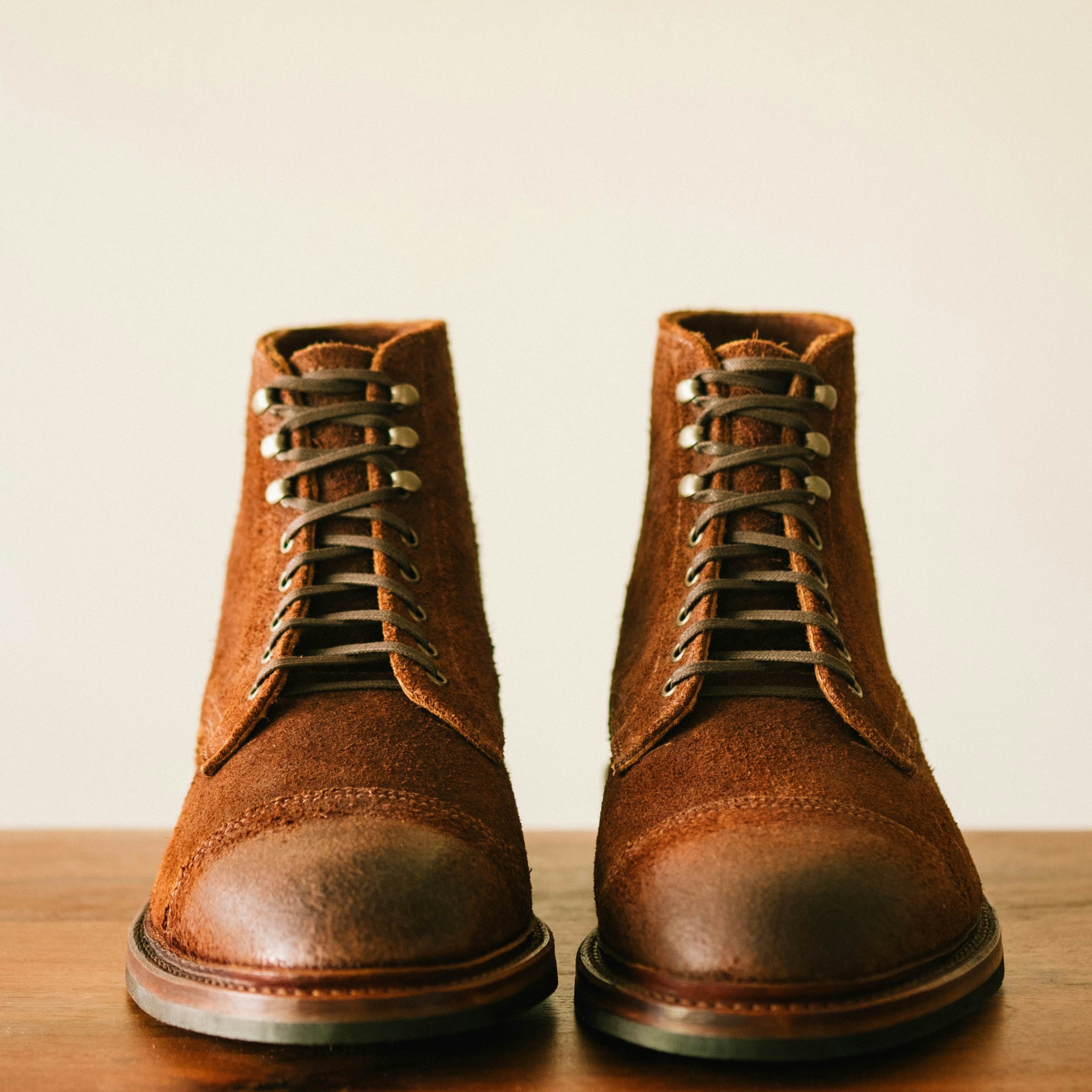 Cap-Toe Lakeshore Boot - Roughout Trail Crazy Horse, Dainite Rubber ...