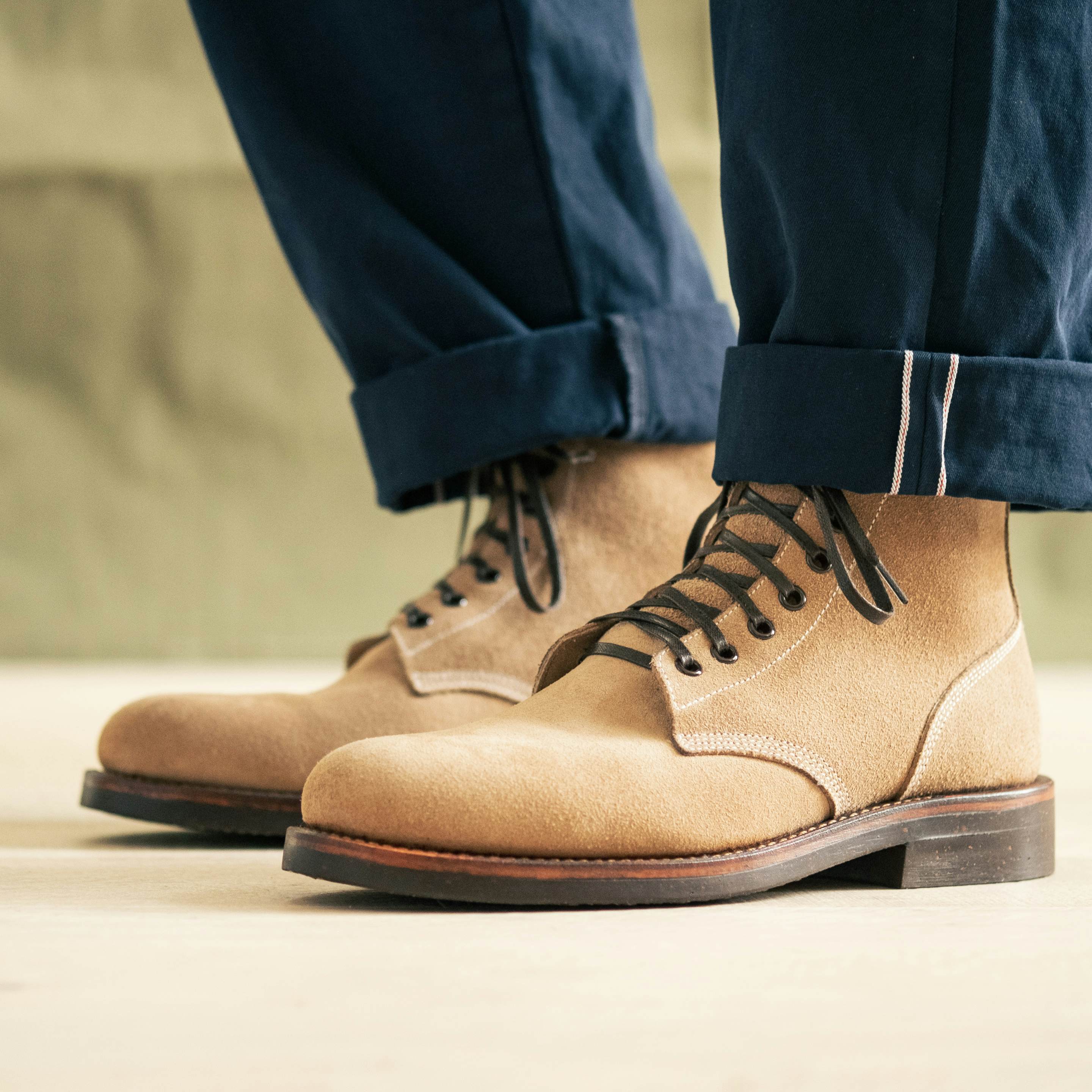 Field Boot - Natural Chromexcel Roughout, Vibram 700 Cork Sole - Made ...