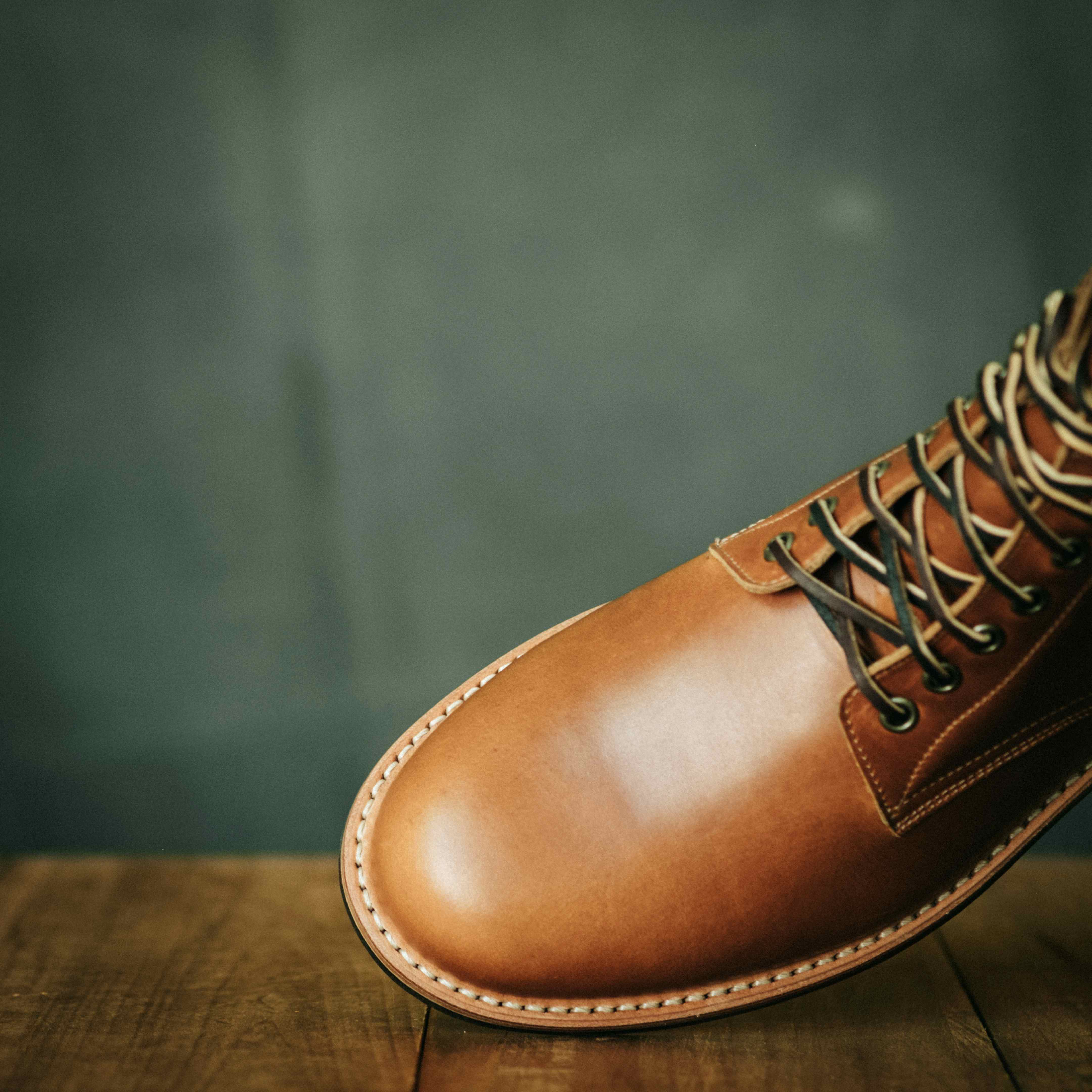 Trench Boot - Seidel British Tan Domane, Dainite Rubber-Studded Sole ...