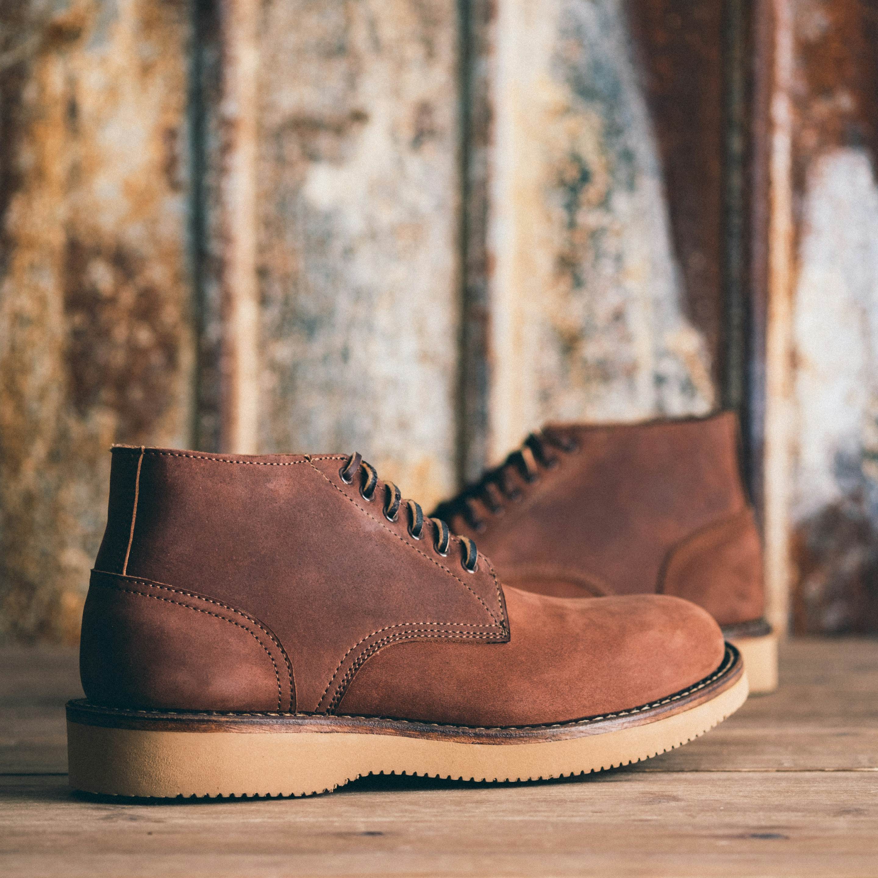 Trench Chukka - Horween Tobacco Chamois, Vibram 2060 Sole - Made in USA ...