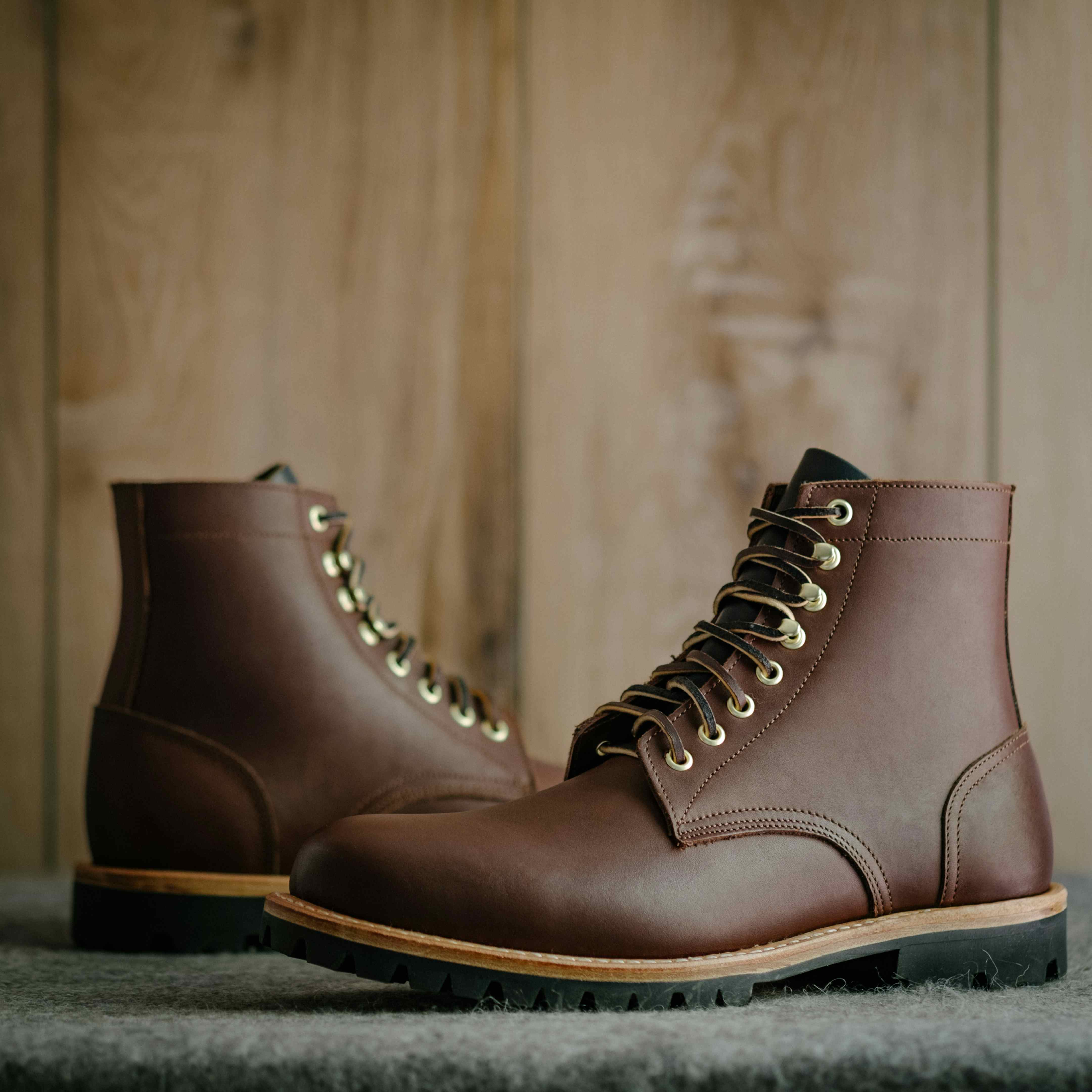 Trench Boot - Seidel Chestnut Logger, Vibram 100 Montagna Sole - Made ...