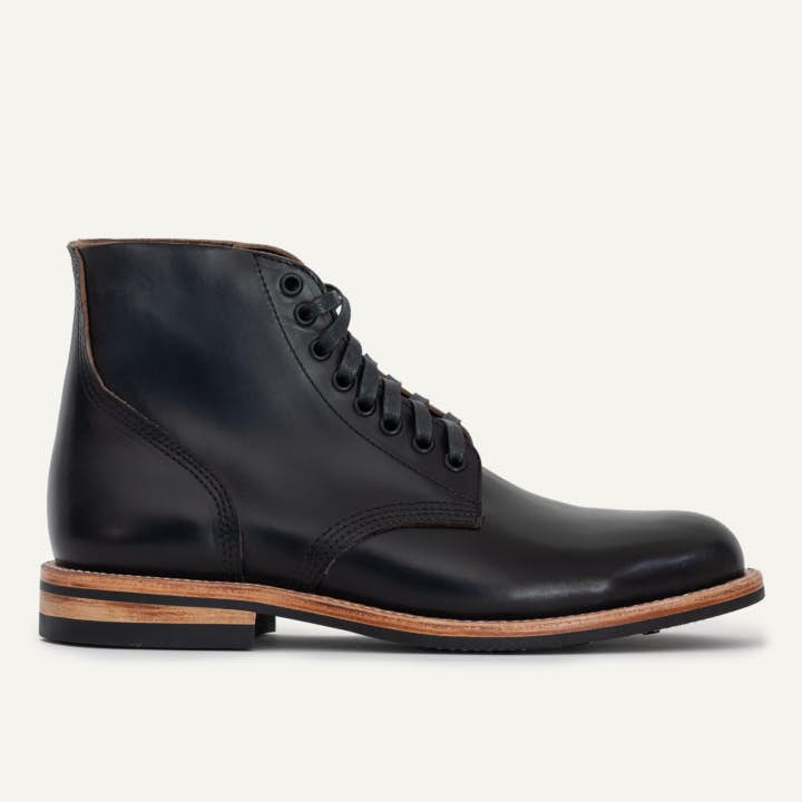 Field Boot - Black Oiled Congo Shrunken Bison Roughout, Vibram Christy ...
