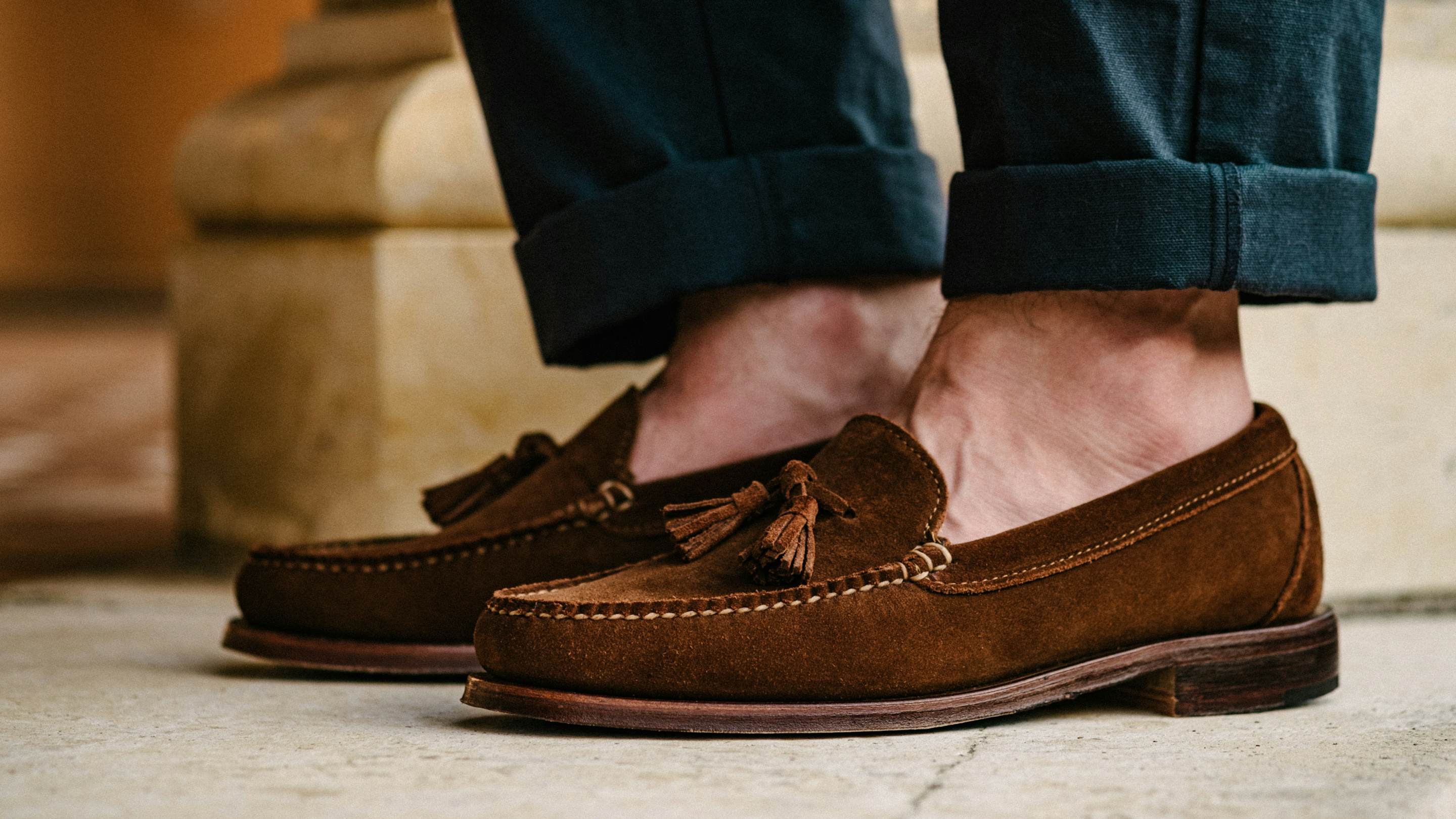 Tassel Loafer - Snuff Repello Suede, Leather Sole with Dovetail Toplift ...