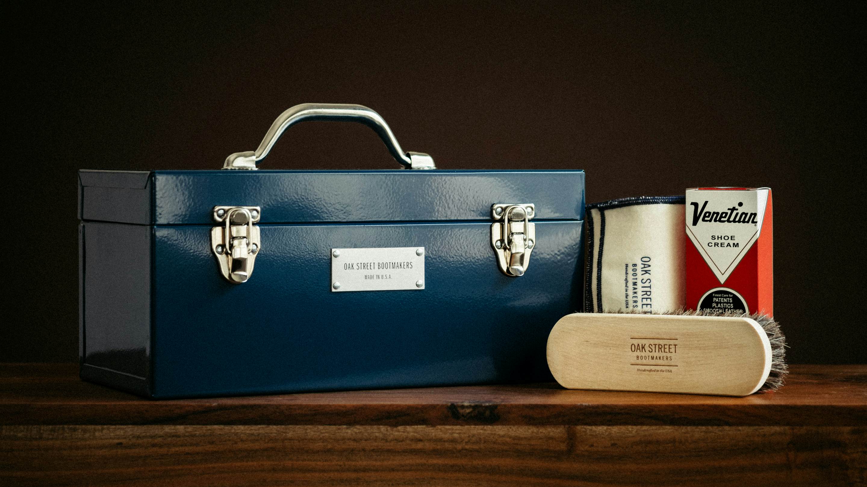 1950 Cobblers Toolbox - Aegean Blue Cold Rolled Steel - Made in USA ...