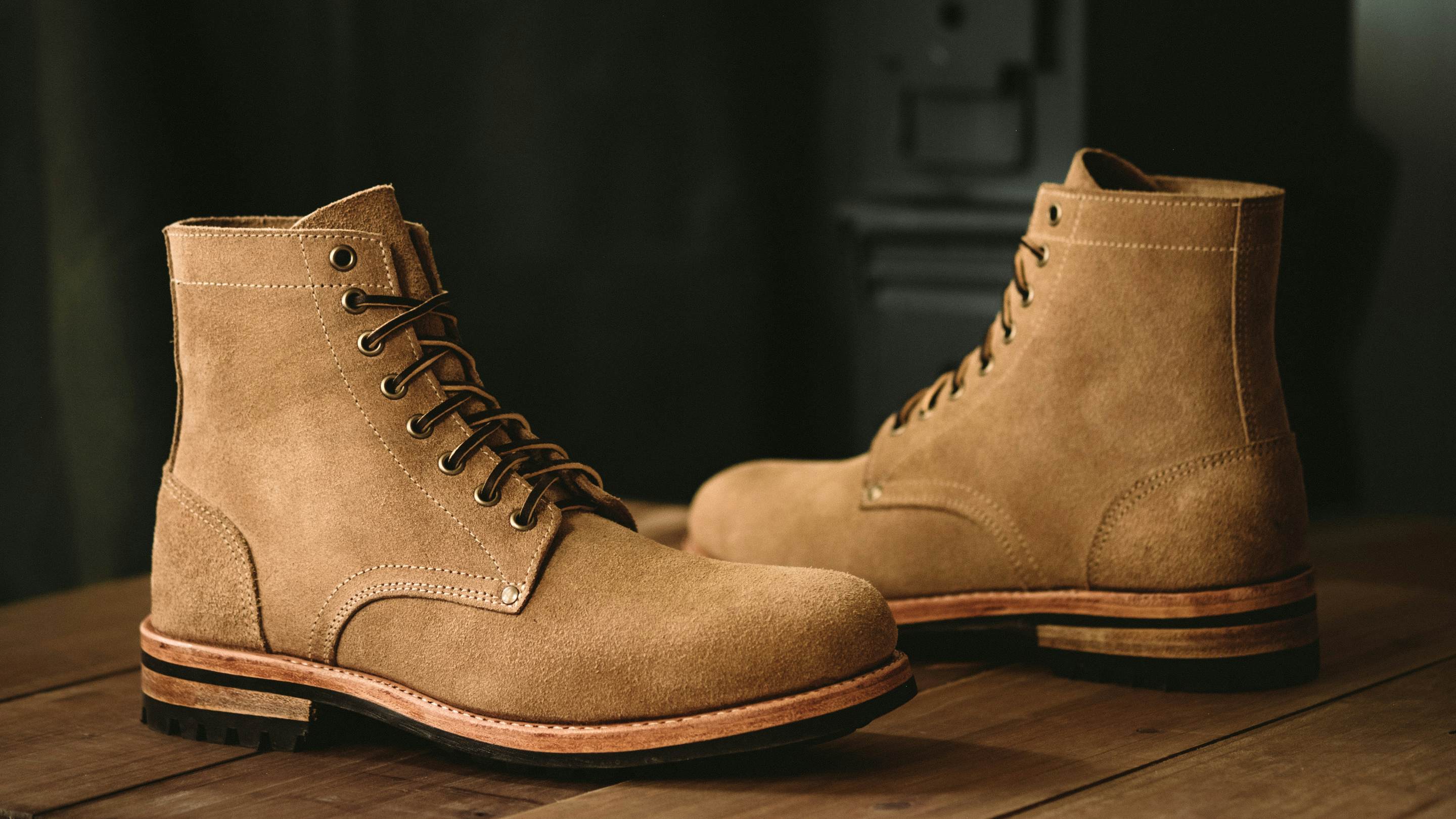 Trench Boot - Natural Chromexcel Roughout, Commando Sole - Made in USA ...