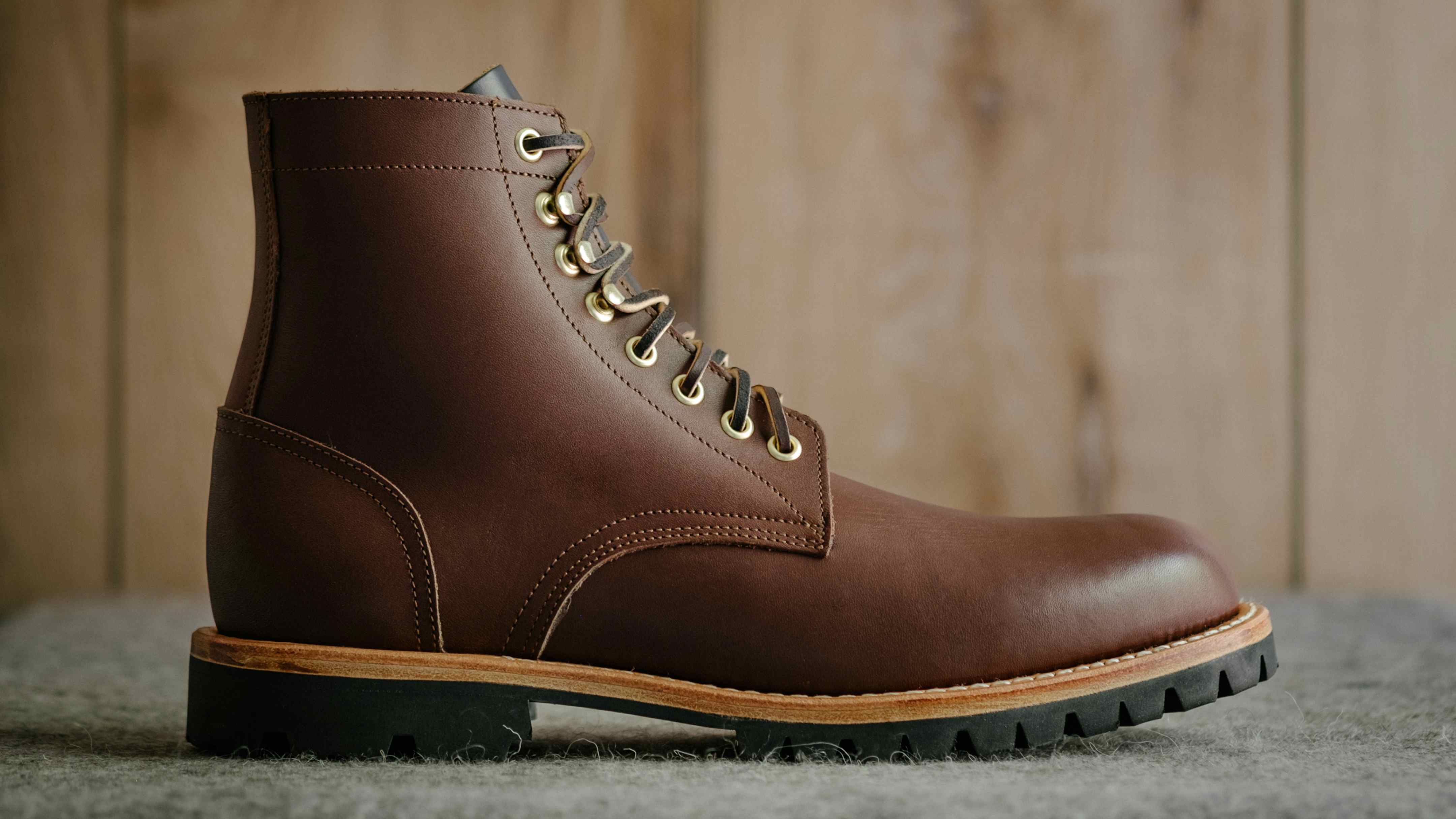 Trench Boot - Seidel Chestnut Logger, Vibram 100 Montagna Sole - Made ...
